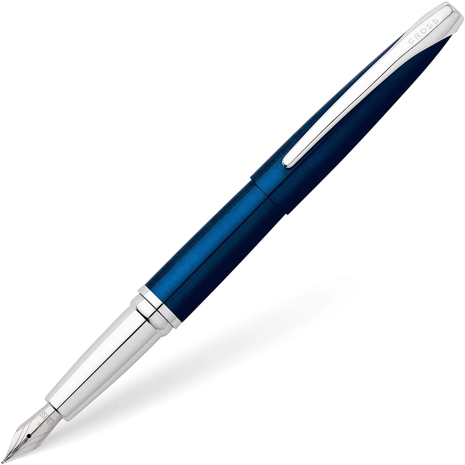 Cross® Cross ATX Fountain Pen, Translucent Blue & Chrome, Fine Nib ...