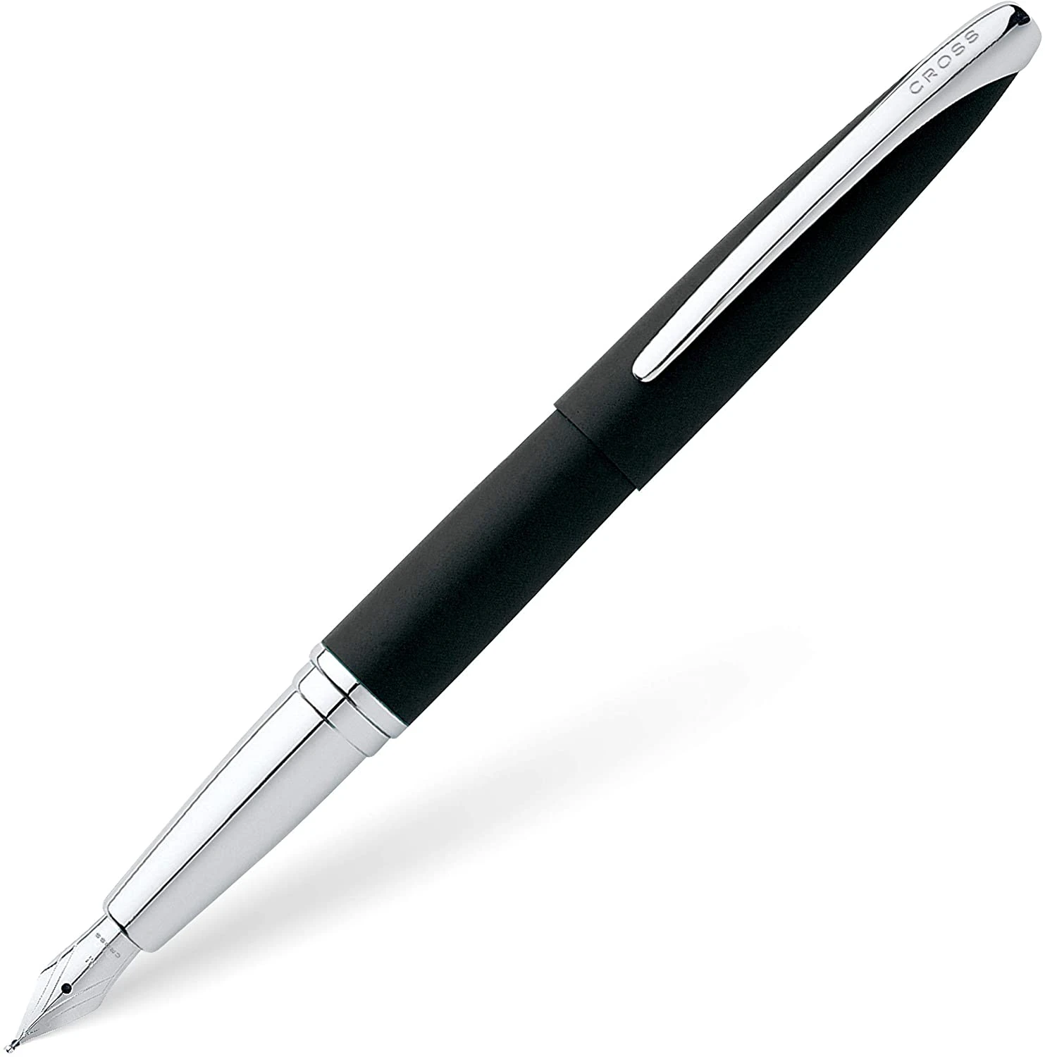 Cross® Cross ATX Fountain Pen, Basalt Black & Chrome, Fine Nib | Cross Shop